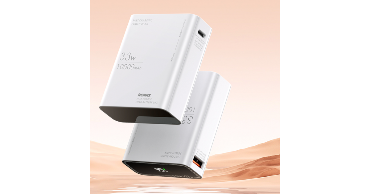 Power Bank Remax Upine series 33W+22.5W PD+QC Fast charging 10000mAh ...